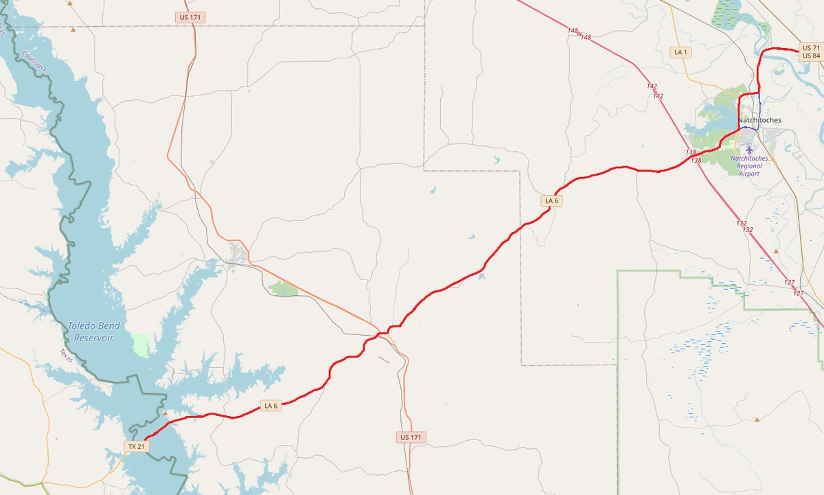 Louisiana Highway 6 | United States Cities and Routes | Fandom