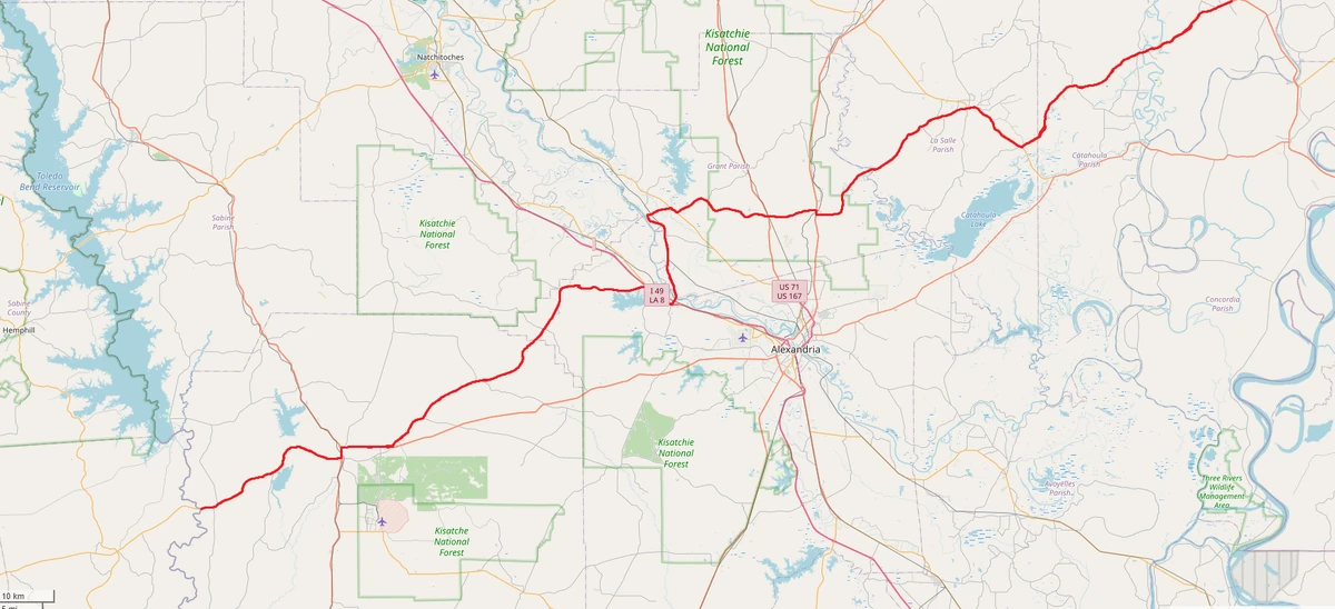 Louisiana Highway 8 | United States Cities and Routes | Fandom