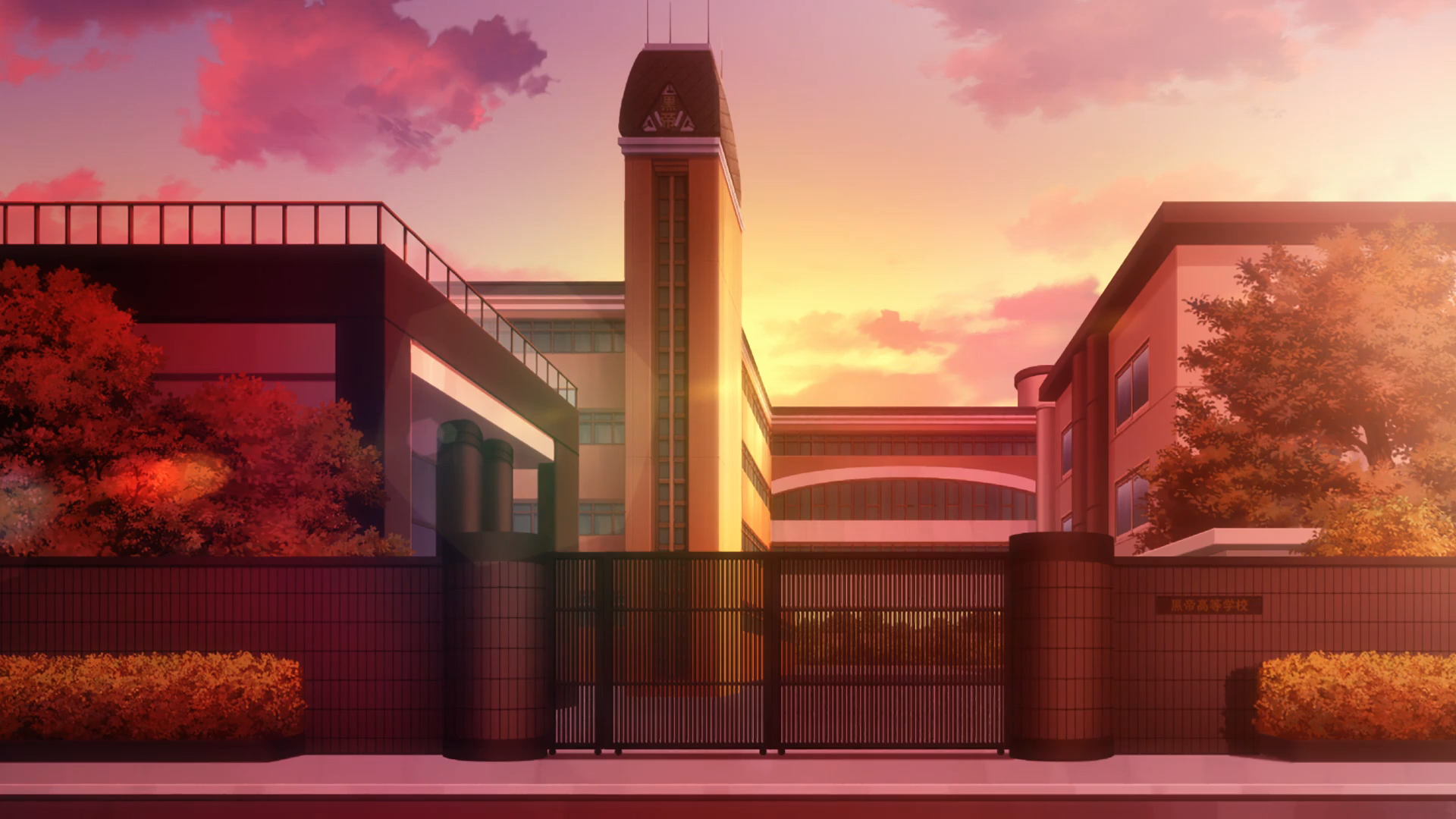 Anime High School Background