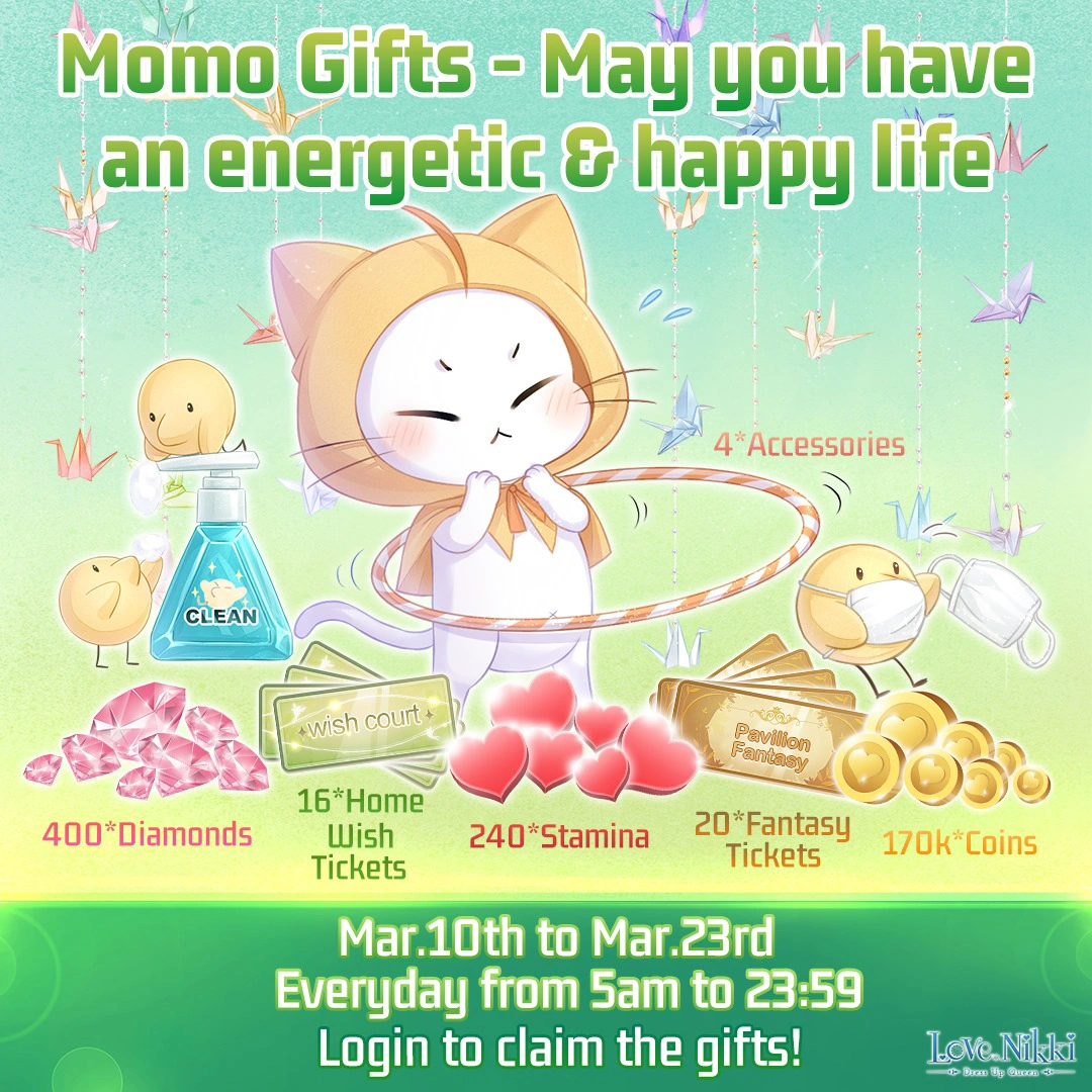 Momo Promotes Healthy Life | Love Nikki-Dress UP Queen! Wiki | Fandom