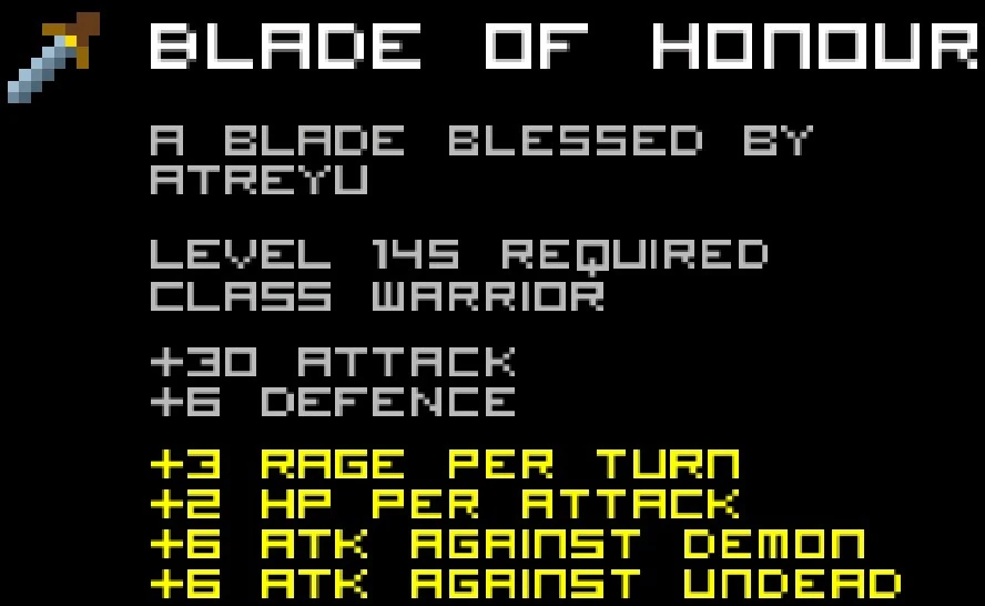 Blade of Honour | Legends of Yore Wiki | Fandom