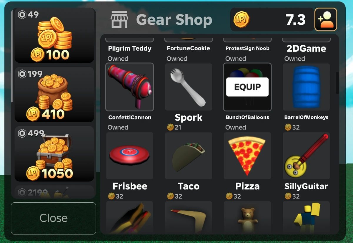 Gear Shop | Let's Party Gear Testing Edition Wiki | Fandom