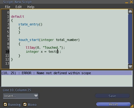 Category:LSL Compiler Errors | LSL Portal Wiki | Fandom