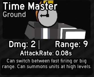 Time Master | Lucas Tower Defense Wiki | Fandom