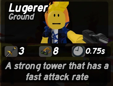 Lugerer | Lucas Tower Defense Wiki | Fandom