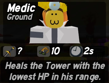 Medic | Lucas Tower Defense Wiki | Fandom
