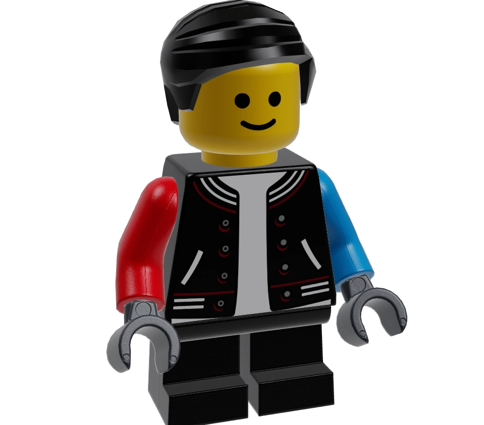 Blue and red and black jacket lego joey | Luiginoplush Japanese Wiki ...
