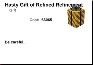 Hasty Gift of Refined Refinement | Lumber Tycoon 2 Wiki | Fandom