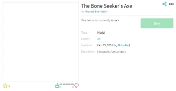 The Bone Seeker's Axe | Lumber Tycoon 2 Wiki | Fandom