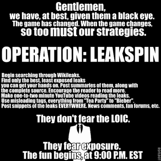 Operation Leakspin | Lurksomemoar Wiki | Fandom