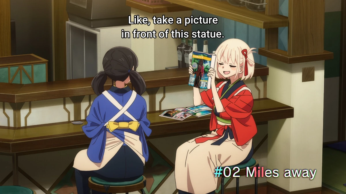 Miles away | Lycoris Recoil Wiki | Fandom