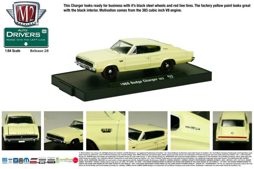 1966 Dodge Charger 383 | M2 Machines Wiki | Fandom