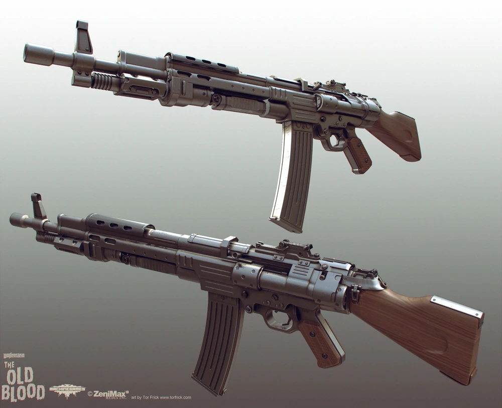 Assault Rifle 1946-T | MachineGames Wolfensteinseries Wiki | Fandom Assault Rifle 1946-T | MachineGames Wolfensteinseries Wiki | Fandom
