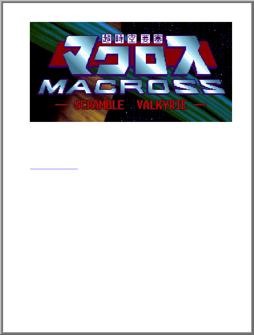 Macross Scrambled Valkyrie Scenario | MacrossRPG Wiki | Fandom