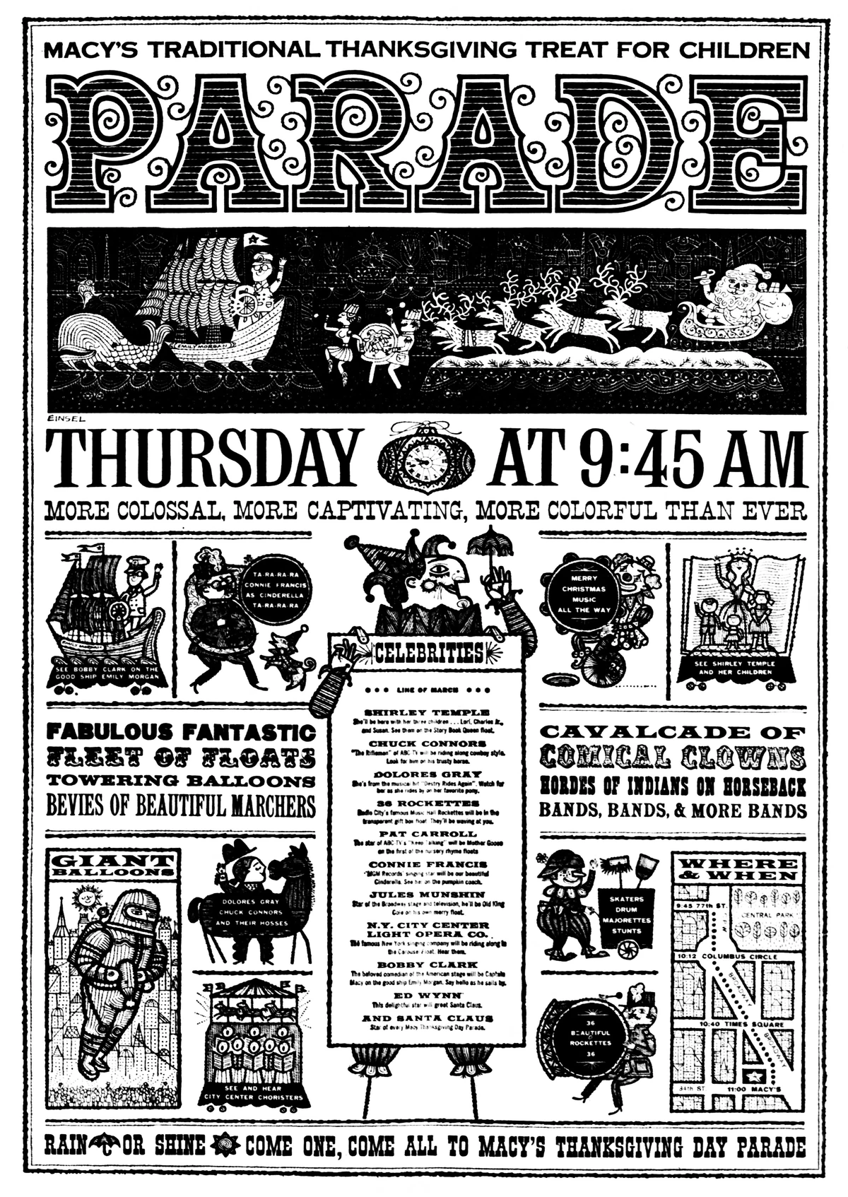 The 33rd Annual Macy's Thanksgiving Day Parade (1959) | Macy's ...