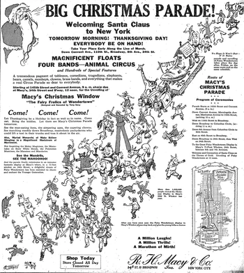 The 1st Annual Macy's Christmas Parade (1924) | Macy's Thanksgiving Day ...
