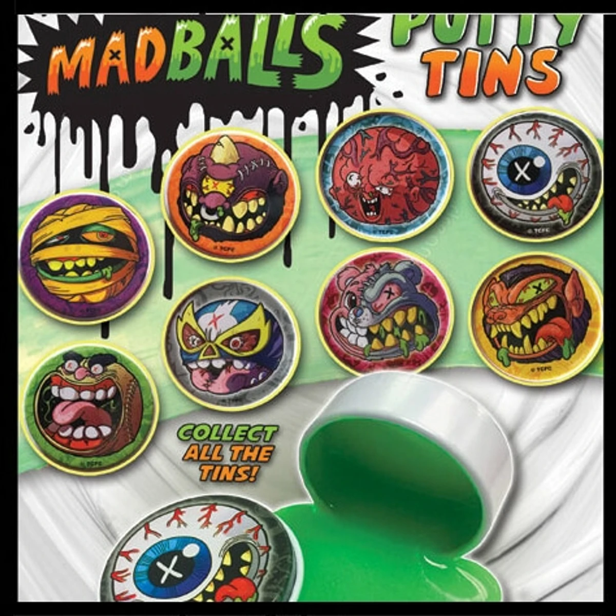 Just Play Madballs Putty Tins | Madballs Wiki | Fandom