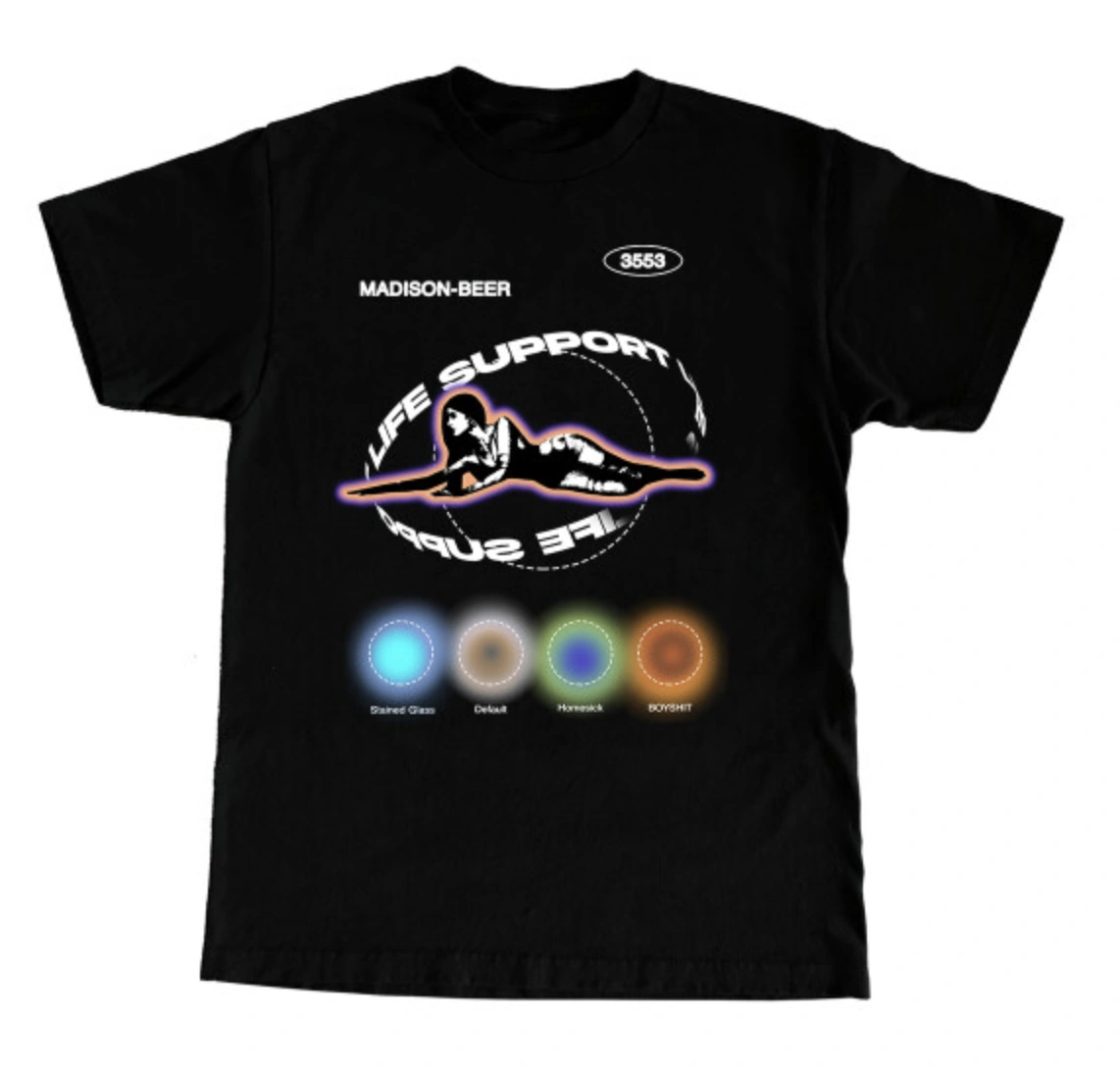 Merchandise/Life Support Art Black T-Shirt | Madison Beer Wiki | Fandom