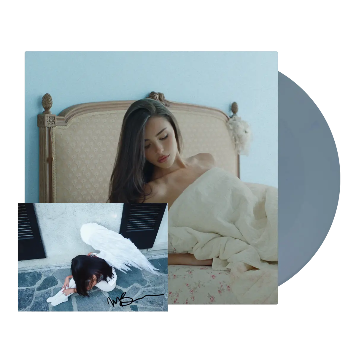 Merchandise/Locket D2C Dusty Blue Vinyl (Signed) | Madison Beer Wiki | Fandom