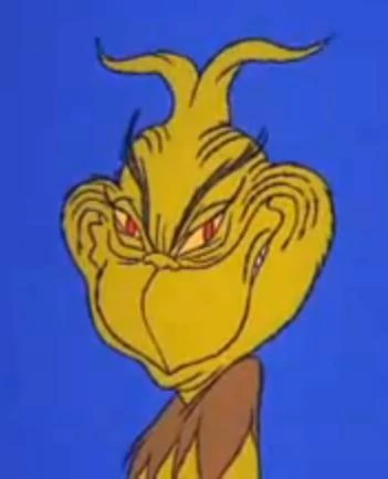 The Grinch Mad Face
