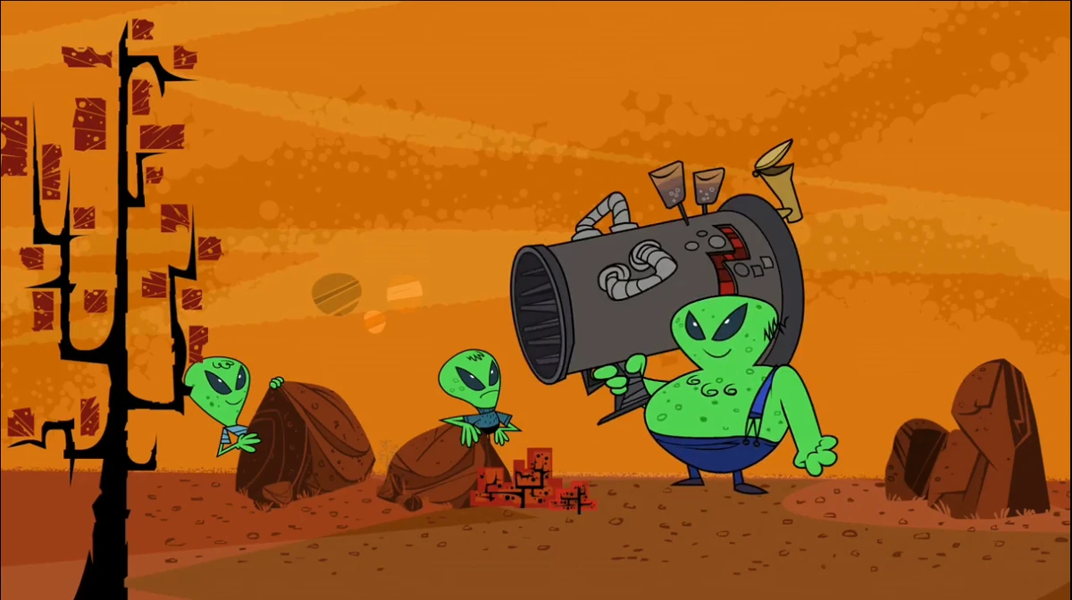 Alien Father Uses His Stink Gun | Mad Cartoon Network Wiki | Fandom