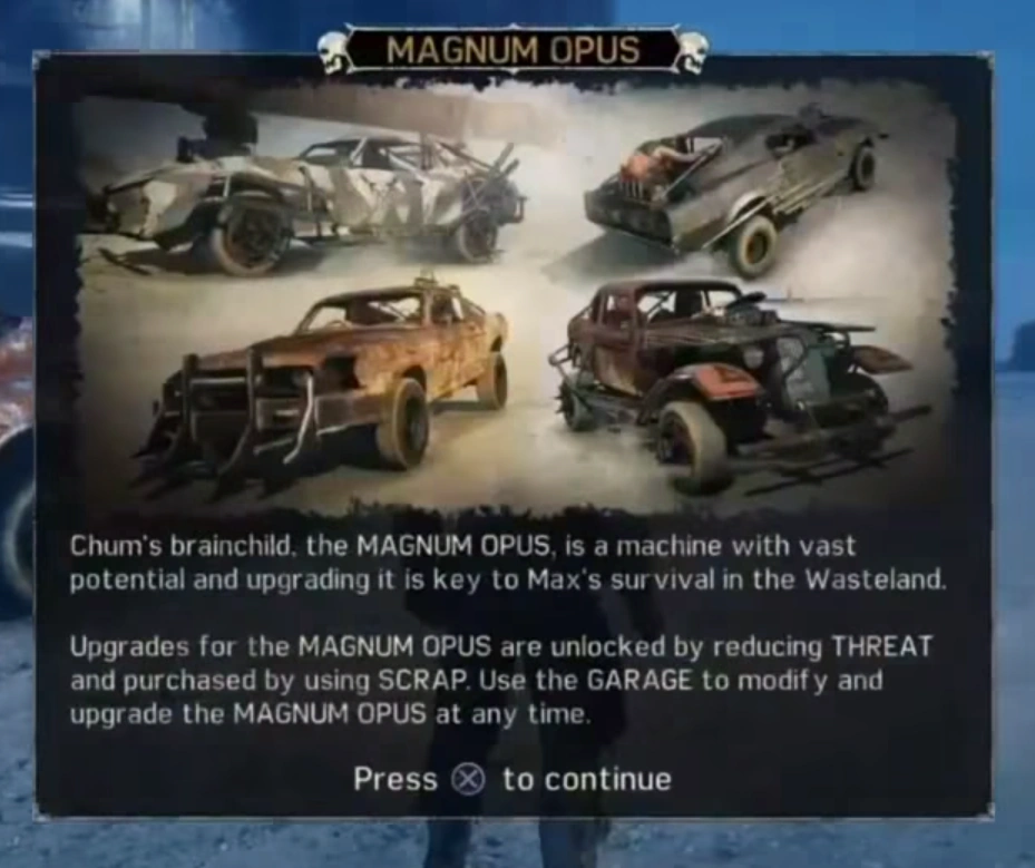 Magnum Opus - Official Mad Max Wiki