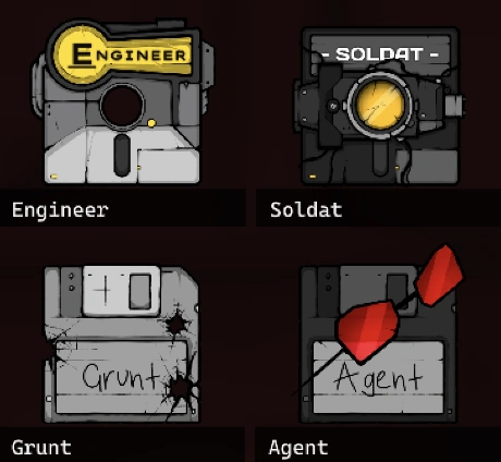 Grunt, Agent, Engineer, Soldat Disks. | Madness Combat Wiki | Fandom