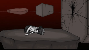 Sanford in pain as seen in MC11