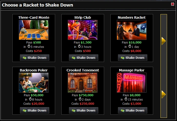 Talk:Rackets | Mafia Wars Wiki | Fandom