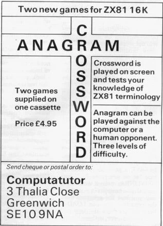 Anagram - Crossword | Magazines from the Past Wiki | Fandom