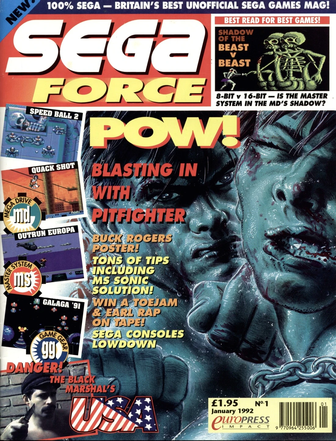 Sega Force Front Cover Gallery | Magazines from the Past Wiki | Fandom