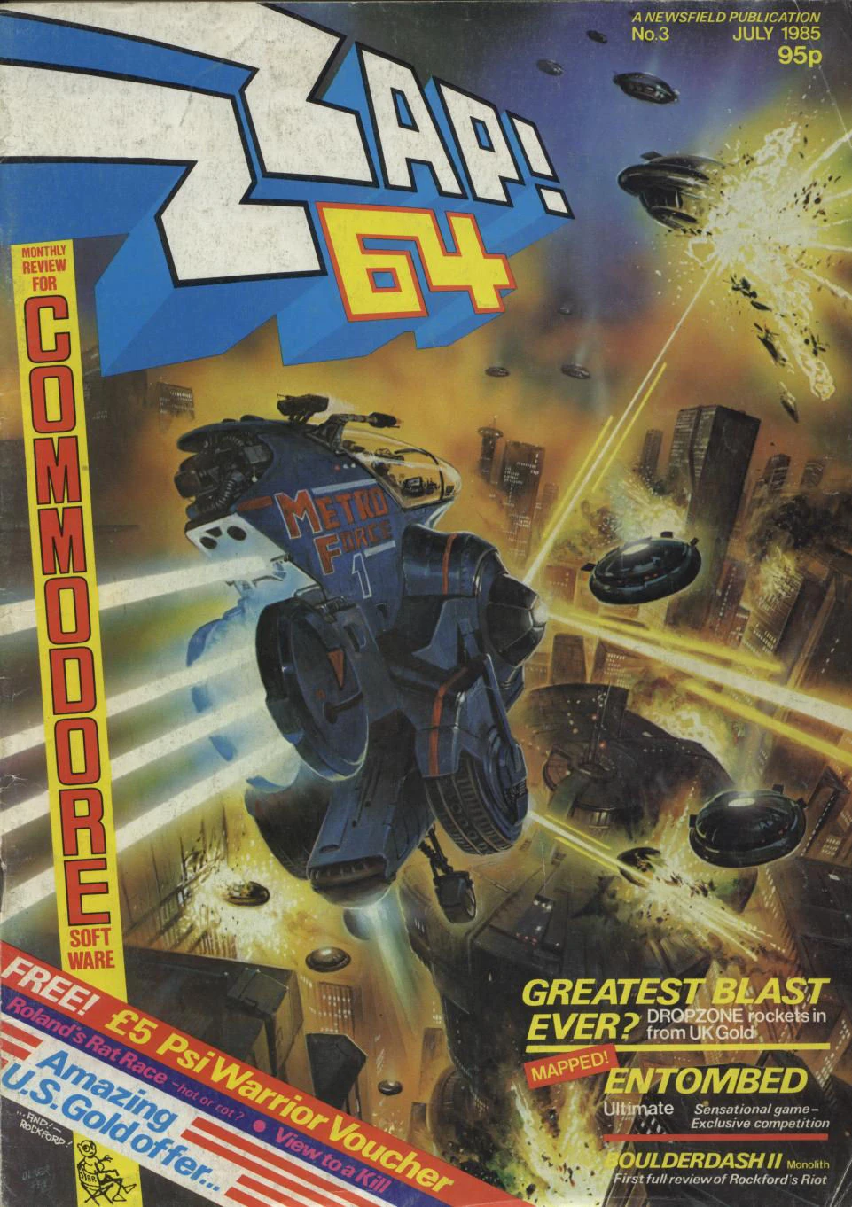 Zzap!64 Issue 3 | Magazines from the Past Wiki | Fandom