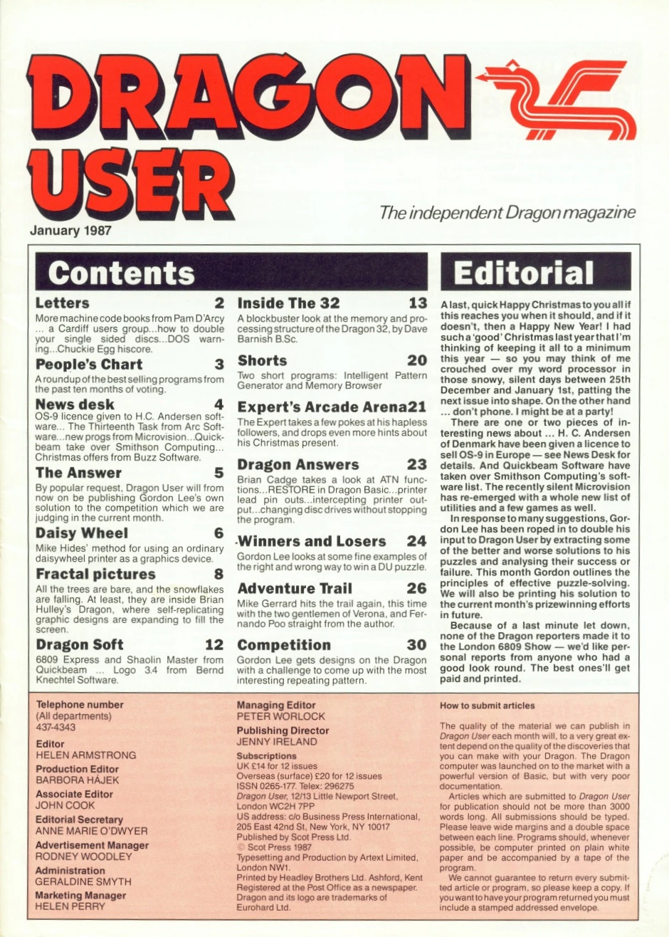 Dragon User Front Cover Gallery | Magazines from the Past Wiki | Fandom