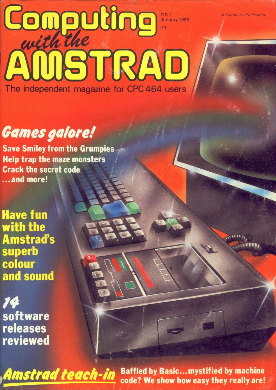 Computing with the Amstrad Issue 1 | Magazines from the Past Wiki | Fandom