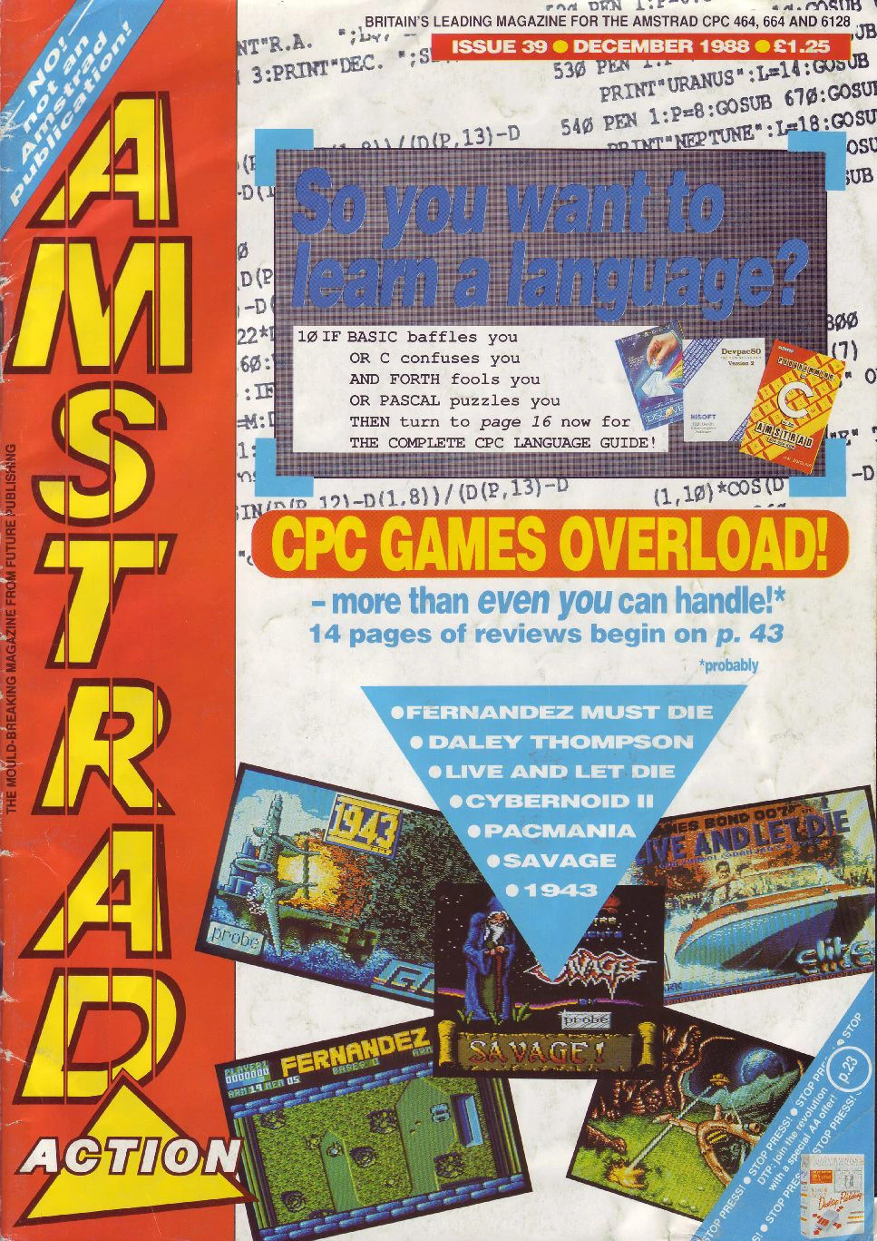 Amstrad Action Issue 39 | Magazines from the Past Wiki | Fandom