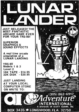 Lunar Lander (Adventure International) | Magazines from the Past Wiki ...