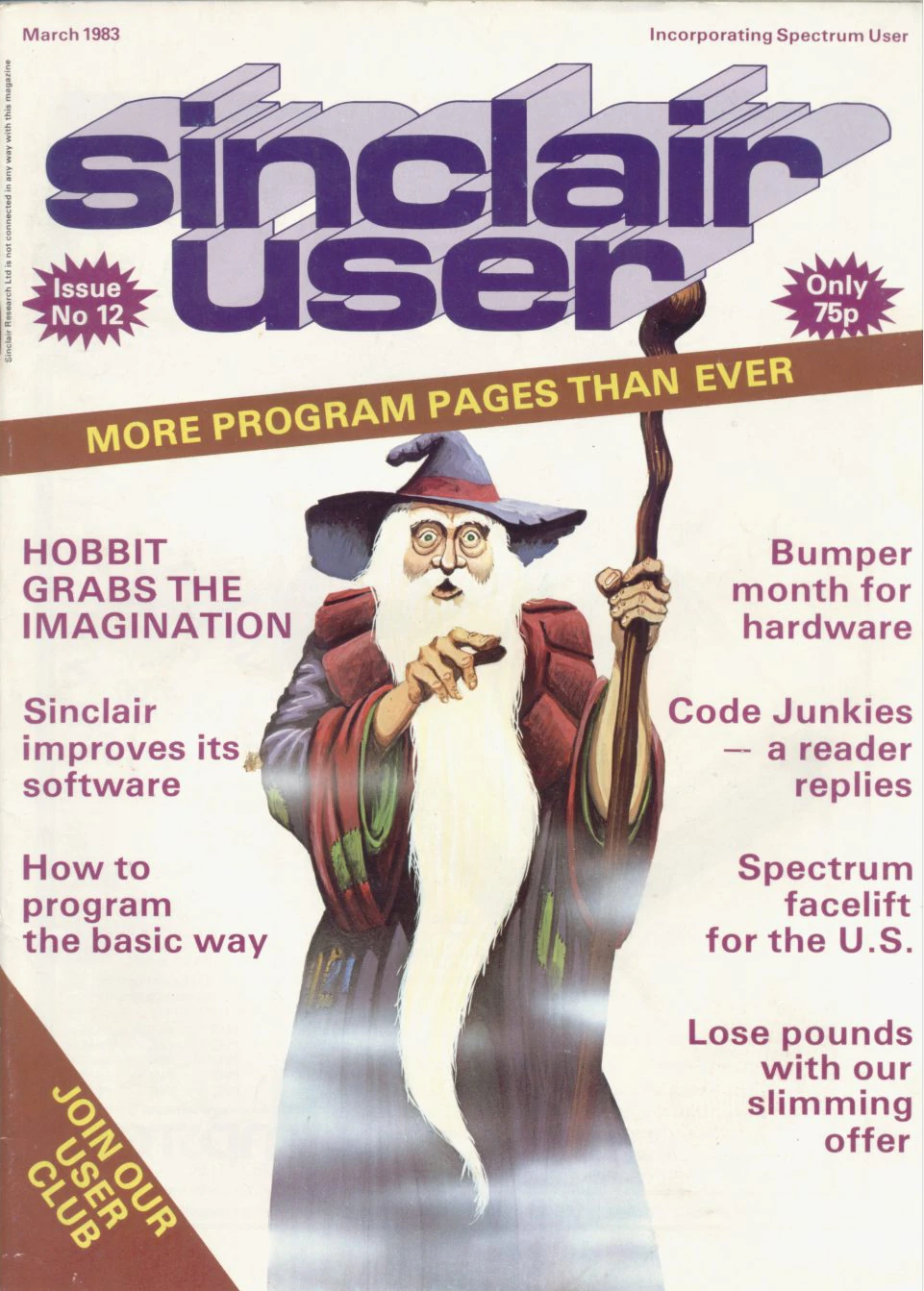 Sinclair User Issue 12 | Magazines from the Past Wiki | Fandom