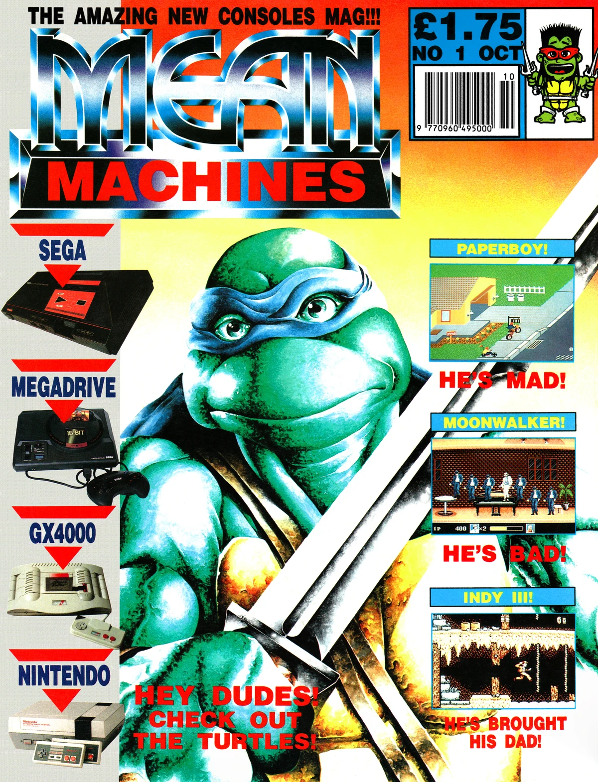 Mean Machines Issue 1 | Magazines from the Past Wiki | Fandom