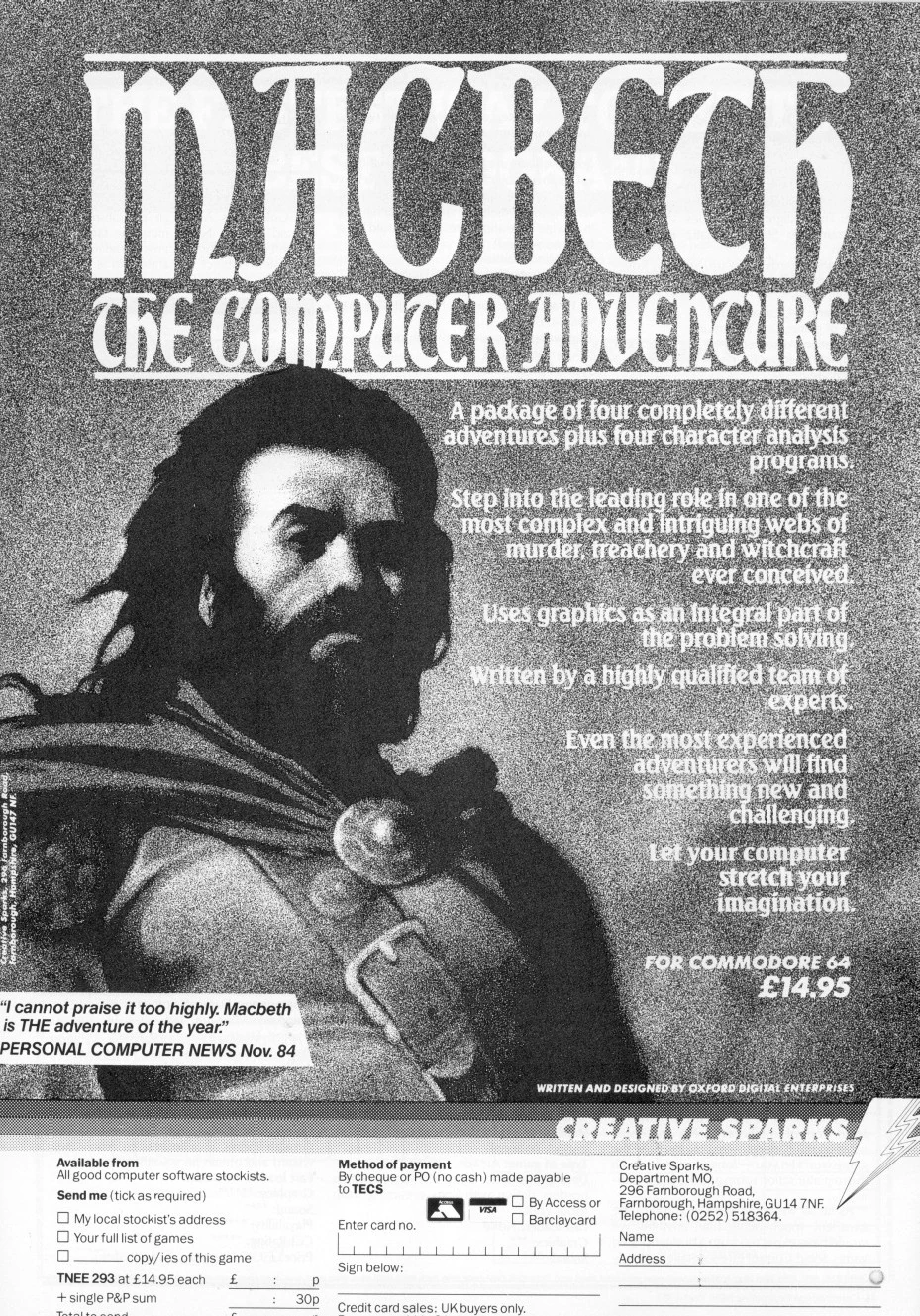 Macbeth: The Computer Adventure | Magazines from the Past Wiki | Fandom