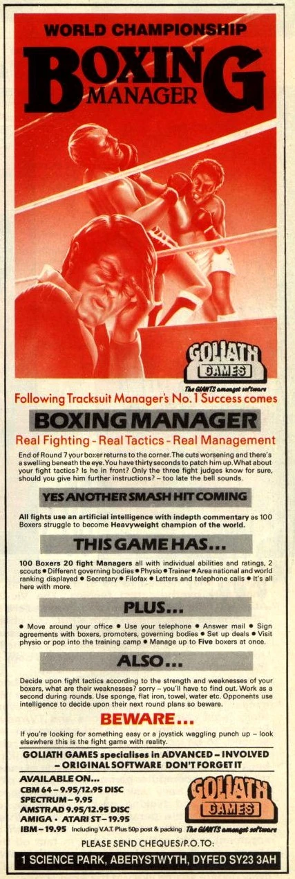 World Championship Boxing Manager | Magazines from the Past Wiki | Fandom
