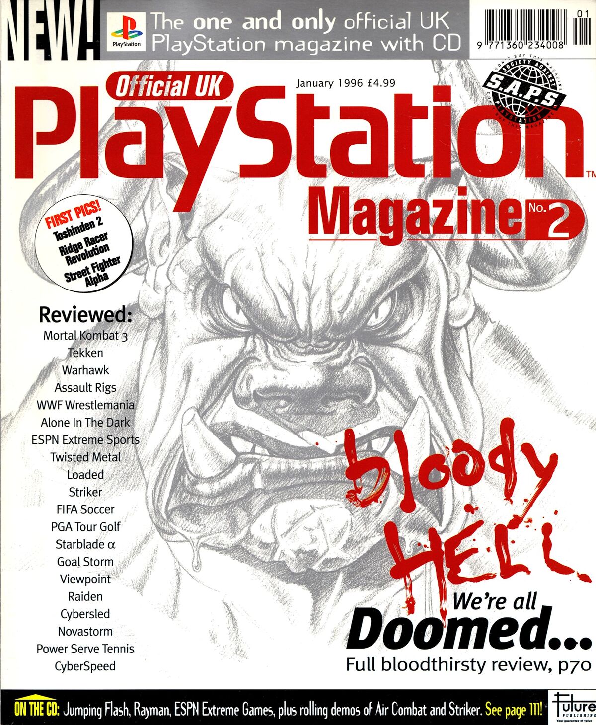 Official UK PlayStation Magazine Issue 2 | Magazines from the Past Wiki ...