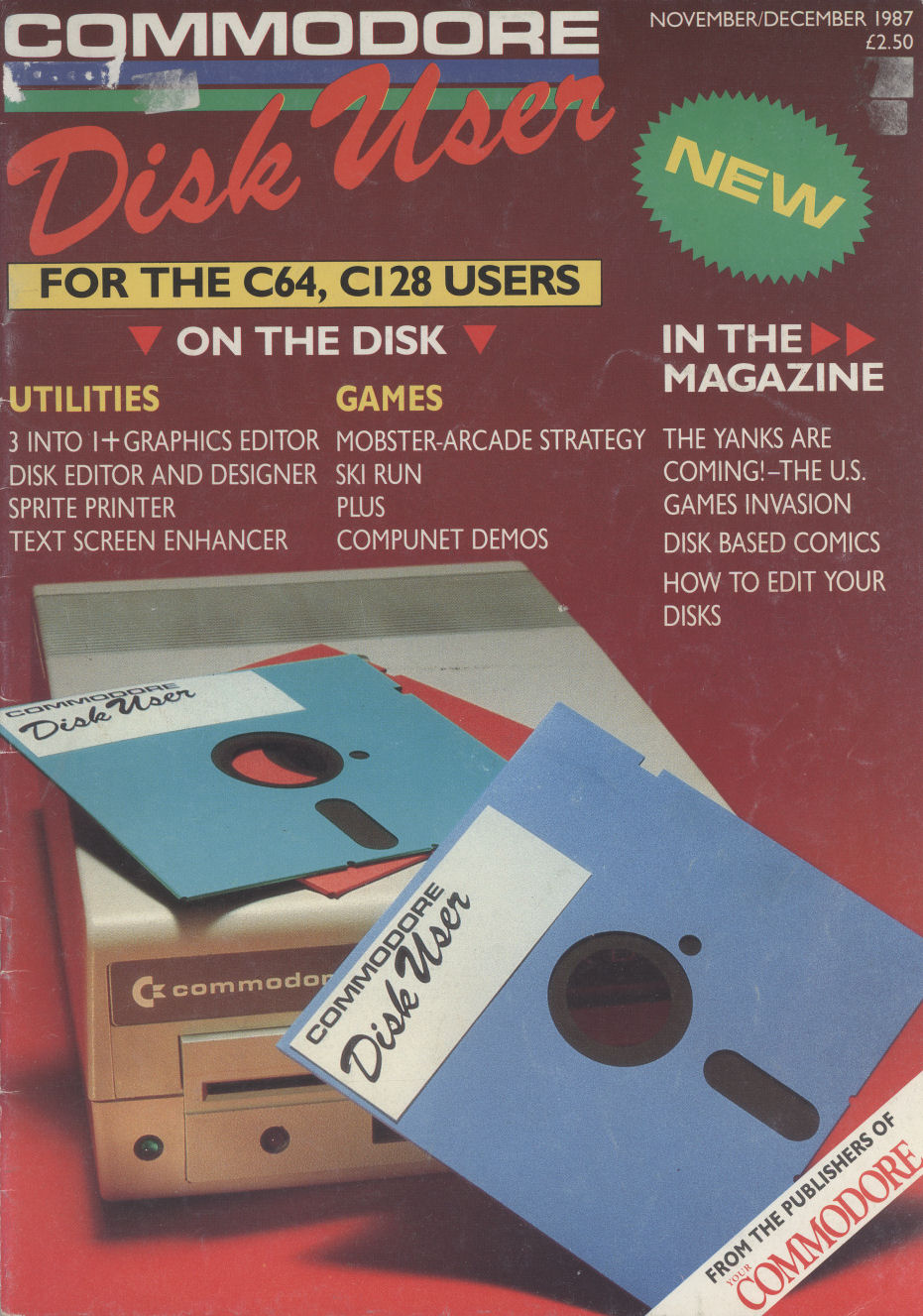 Commodore Disk User Issue 1 | Magazines from the Past Wiki | Fandom