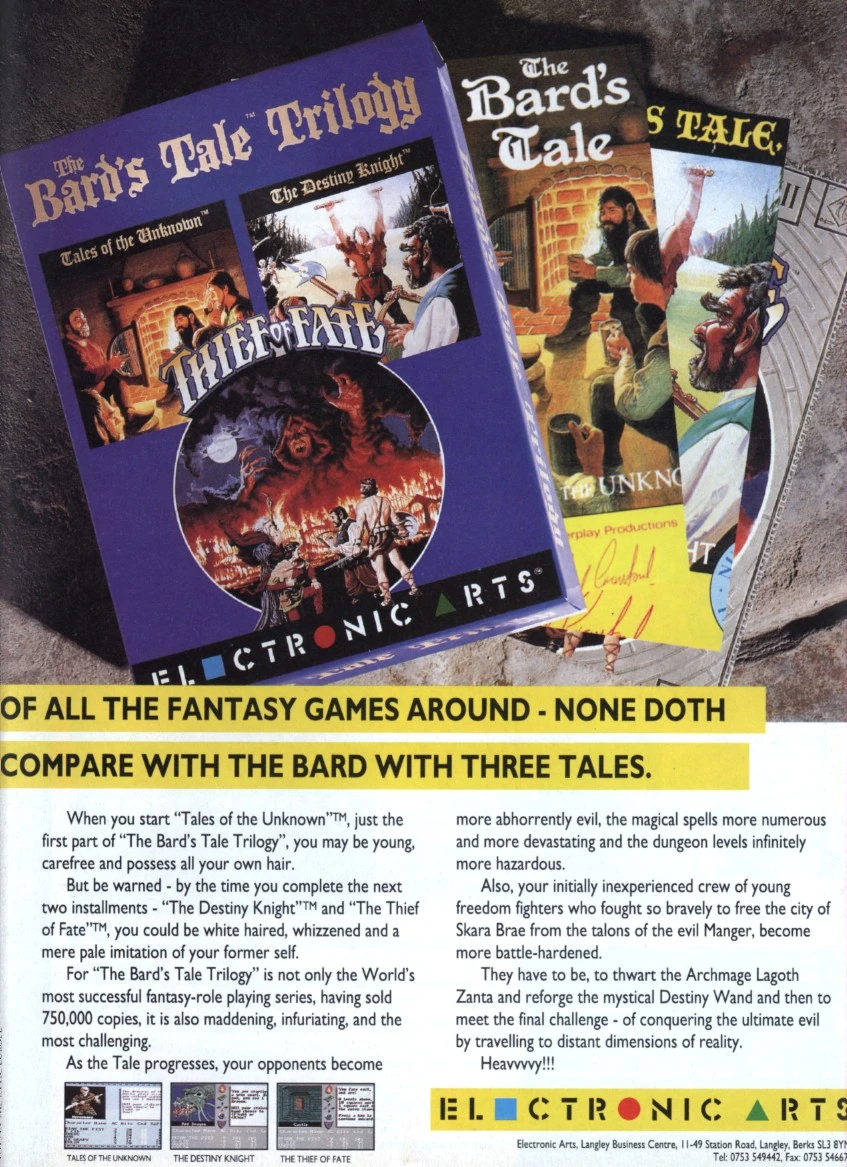 The Bard's Tale Trilogy | Magazines from the Past Wiki | Fandom
