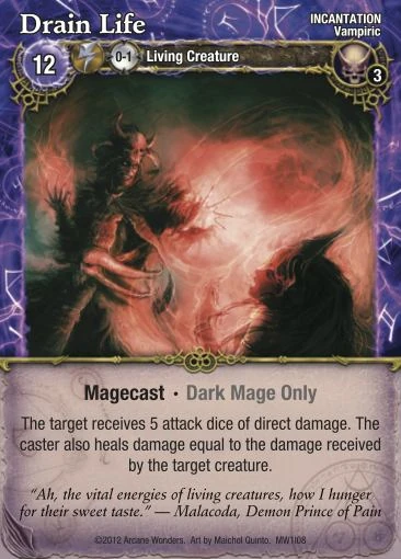 Drain Life | Mage Wars Wikia | Fandom