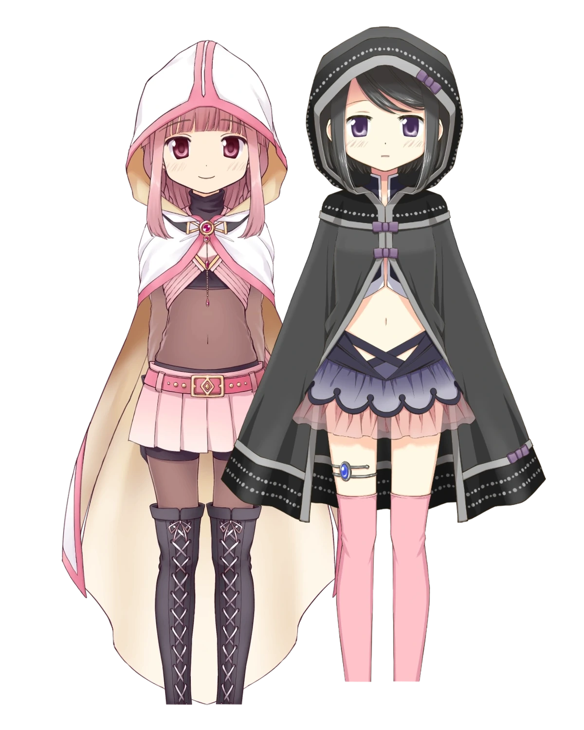 Iroha & Kuroe/Costumes | Magia Record English Wiki | Fandom