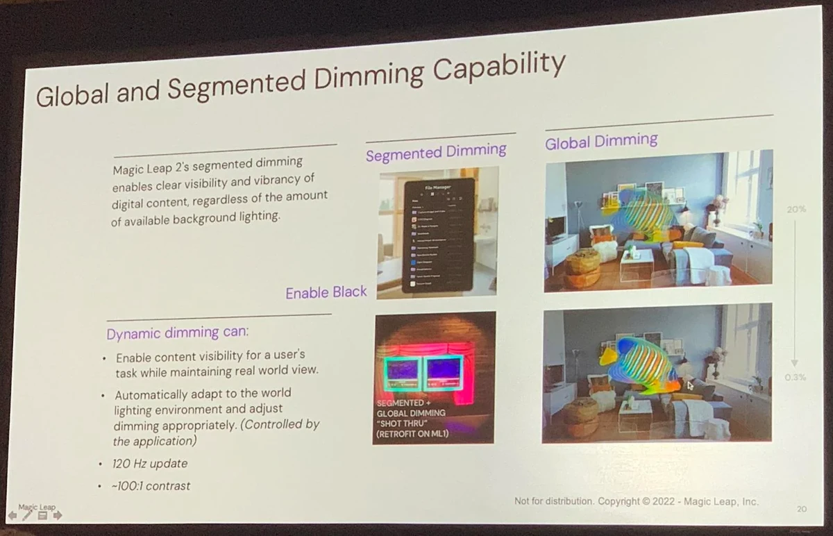 Dynamic, Global, & Segmented Dimming | Magic Leap Wiki | Fandom