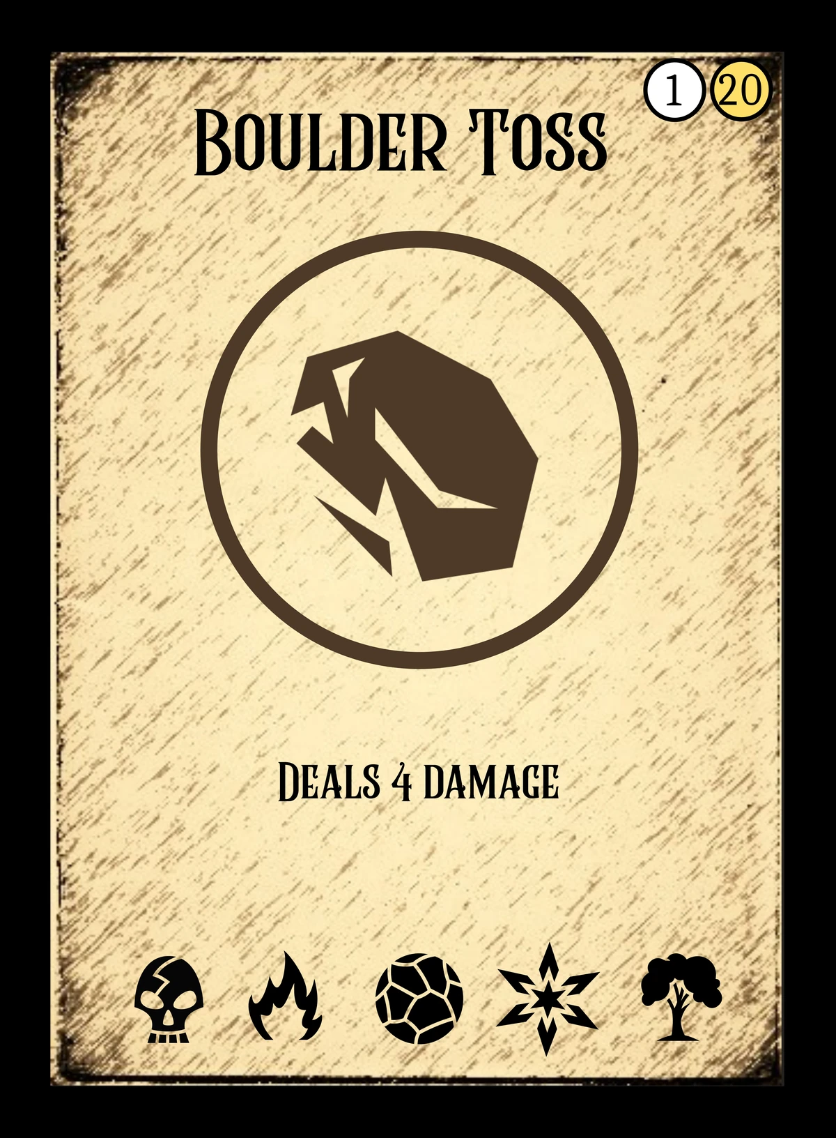 Boulder Toss | Magic Merchant Wiki | Fandom
