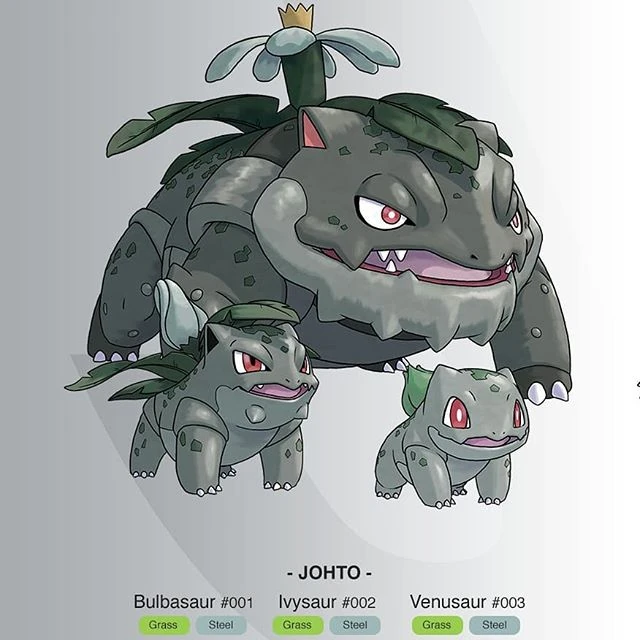Bulbasaur, Ivysaur and Venusaur | Magic pokedex Wiki | Fandom
