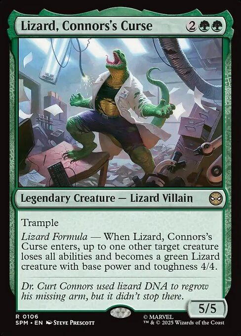 Lizard, Connors's Curse | Magic: The Gathering Marvel's Spider-Man Wiki ...