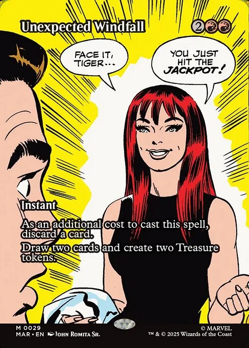 Unexpected Windfall | Magic: The Gathering Marvel's Spider-Man Wiki ...